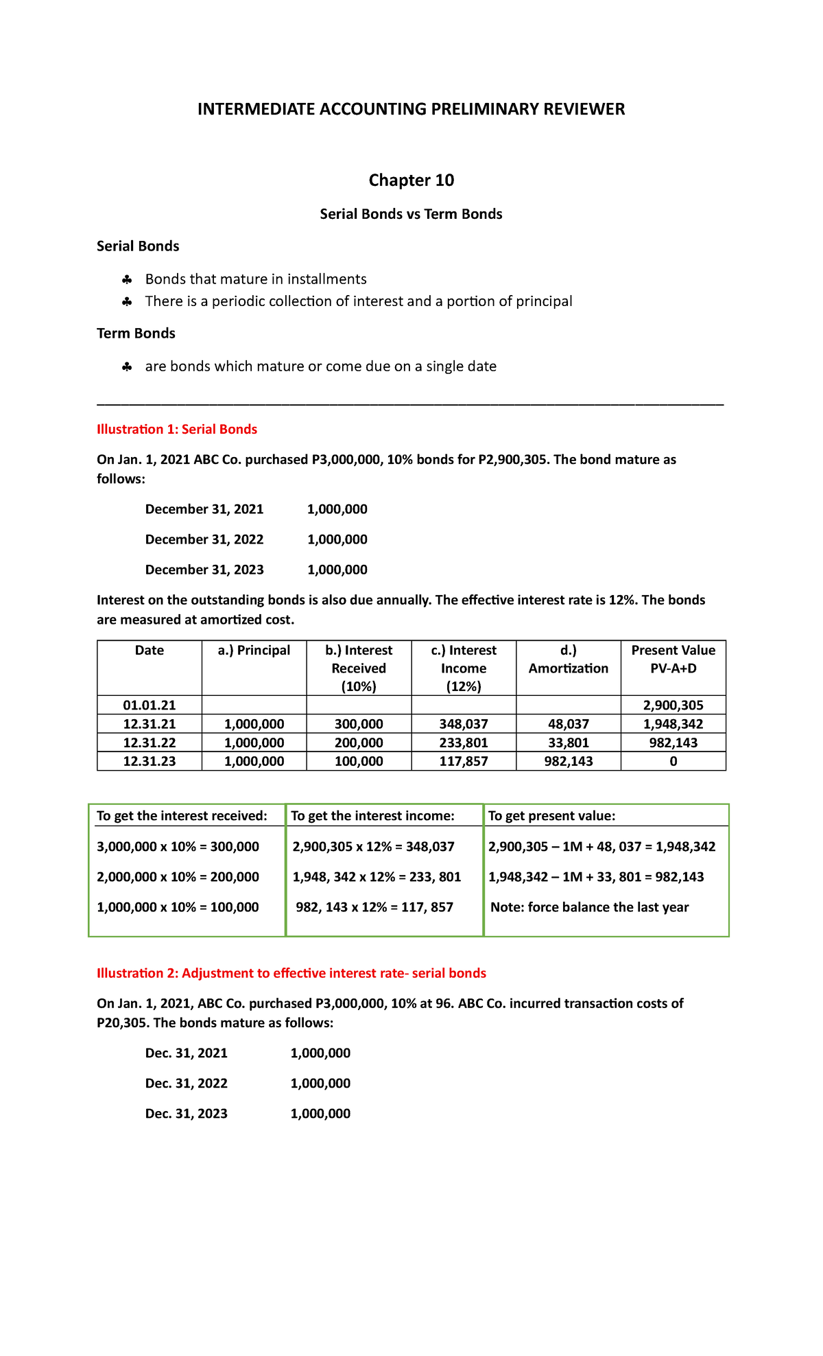 Investments in Debt Securities - INTERMEDIATE ACCOUNTING PRELIMINARY ...