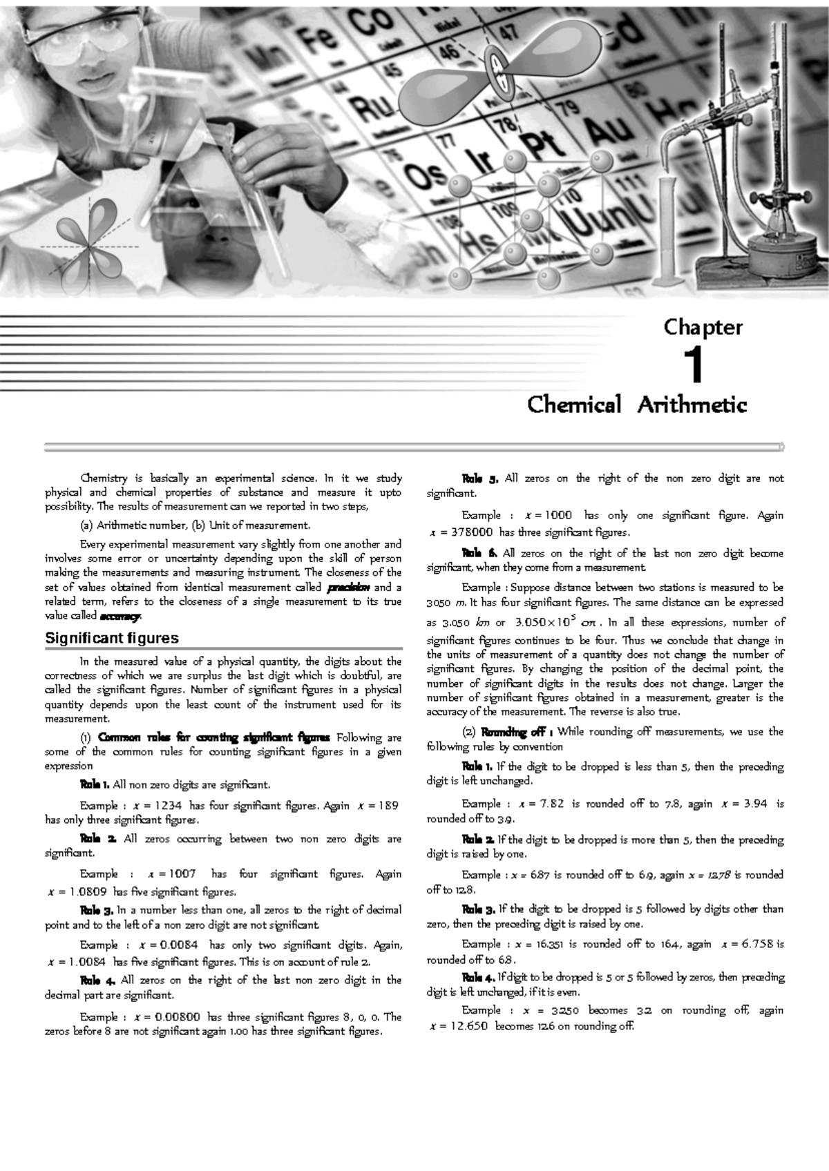 Chemical Arithmetic 1: Theory Notes for Final Exam - Studocu
