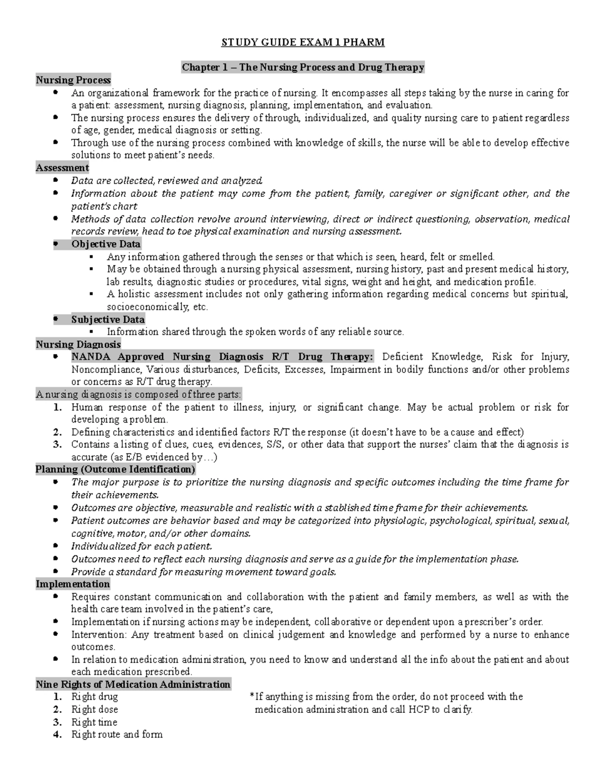 DRUG STUDY (with the different medications) - CON TEMPLATE DRUG STUDY ...