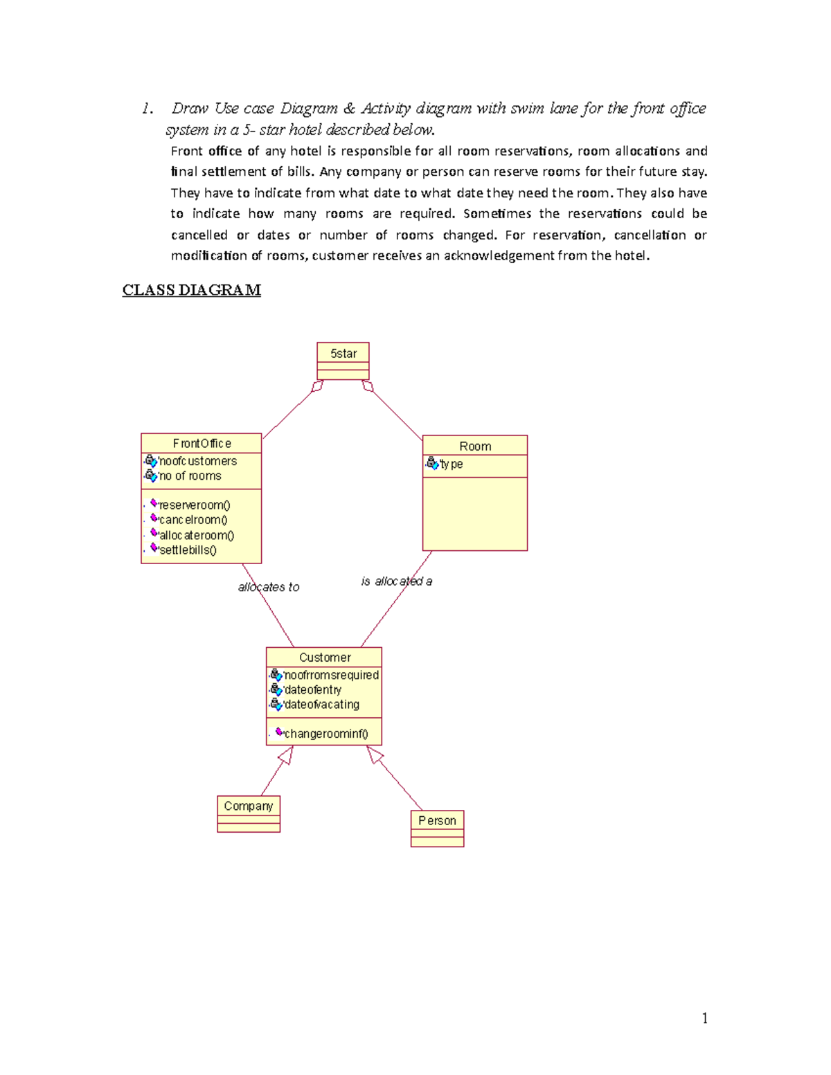 OOSD Practical Lab Solutions: Use Case & Class Diagrams Analysis - Studocu