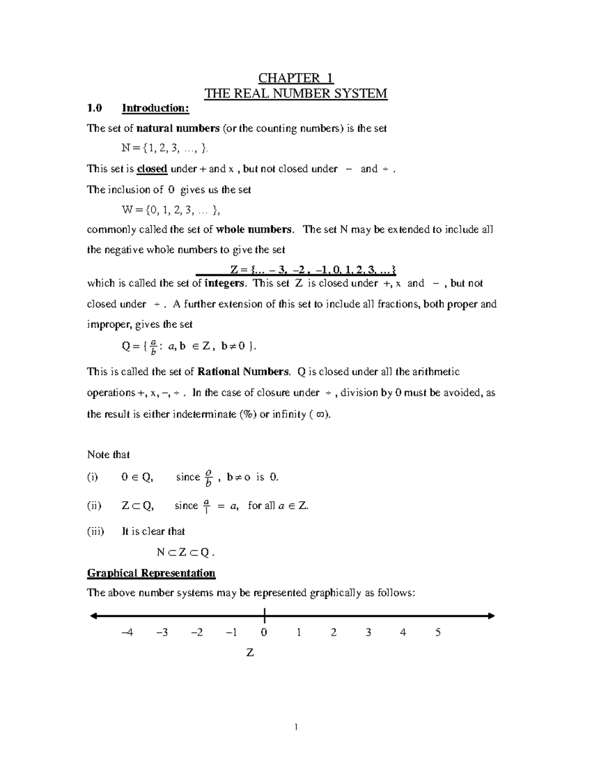 Math 152 Chapter 1: The Real Number System Overview - Studocu