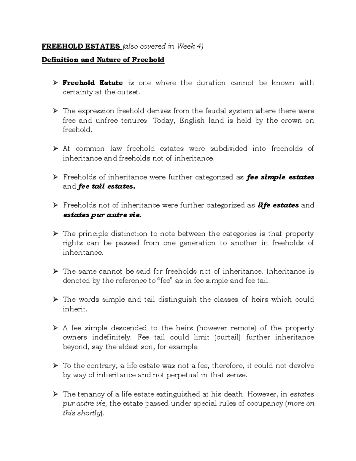 FREEHOLD ESTATES: Definition, Types, and Case Law (Property Law 101 ...