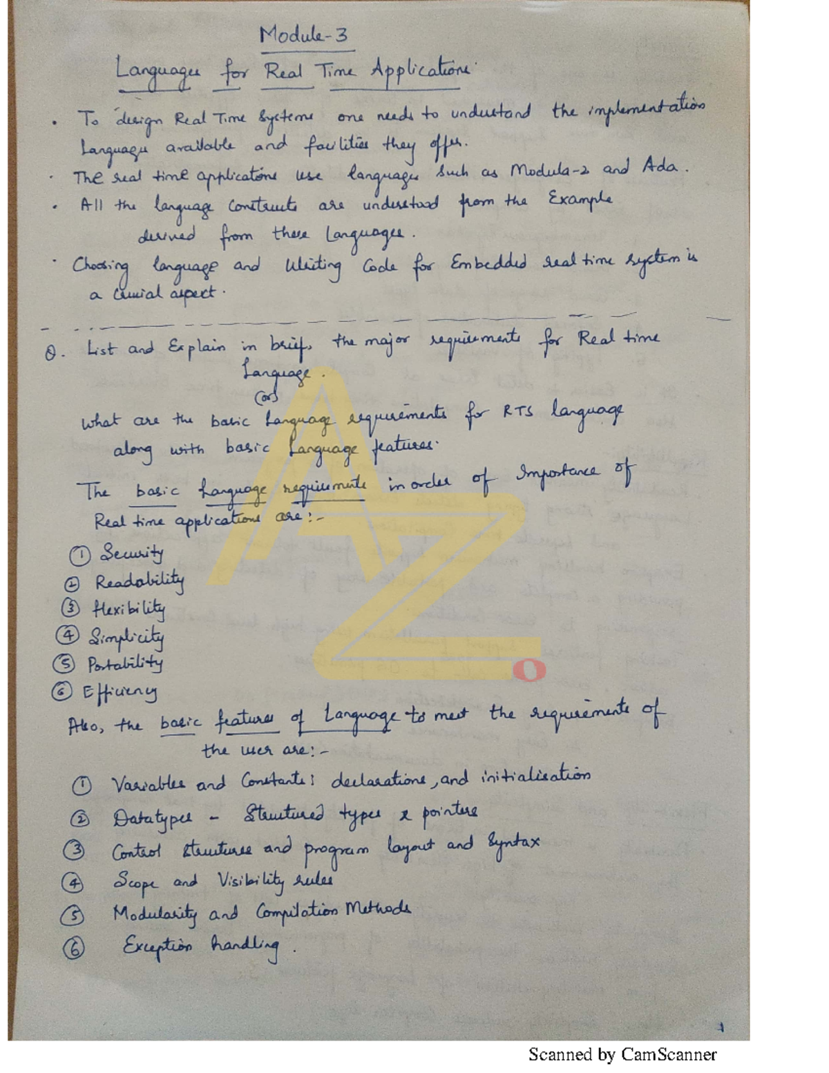 RTS Mod3@Az Documents - RTS notes - electronics and communication - Studocu