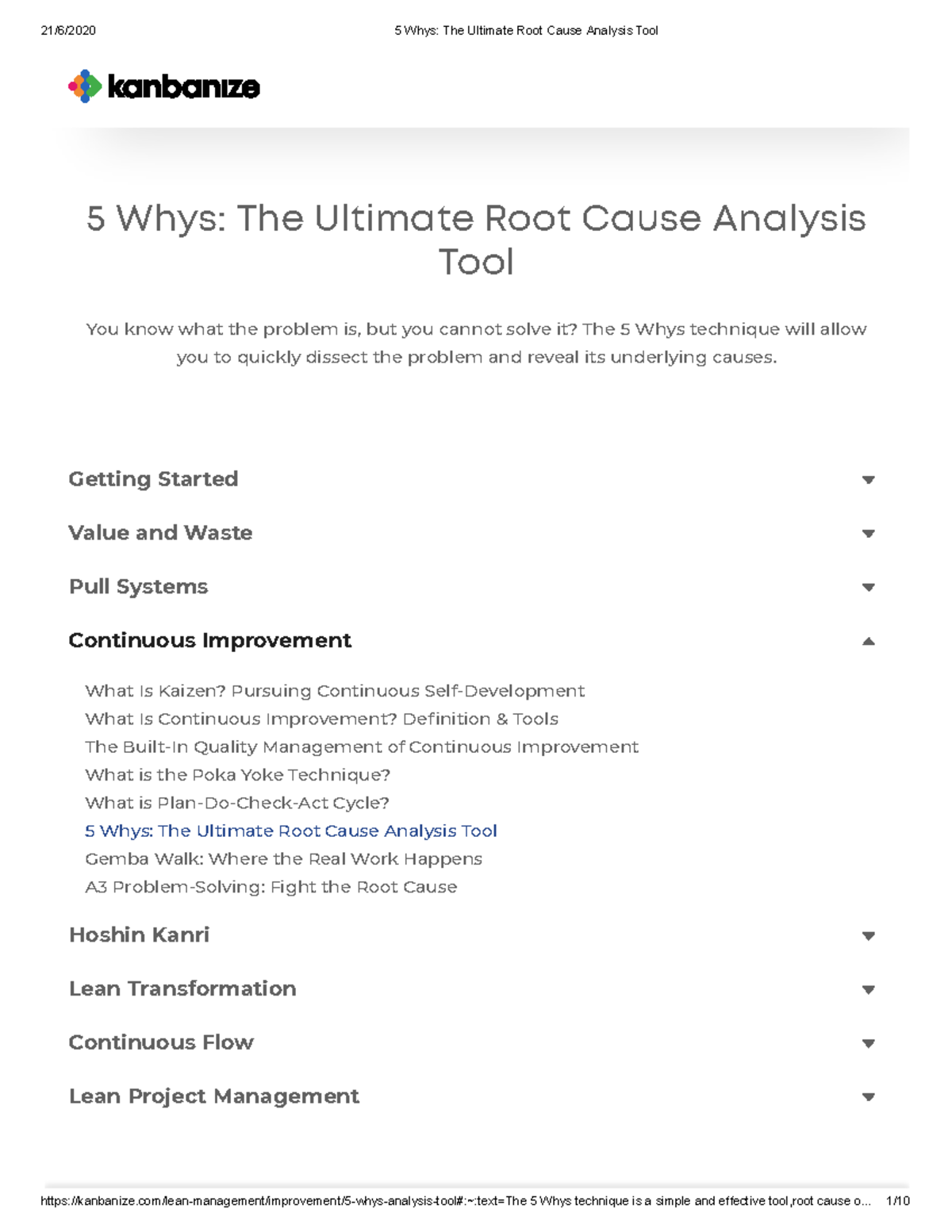 5 Whys: Effective Root Cause Analysis in Lean Management Strategies ...