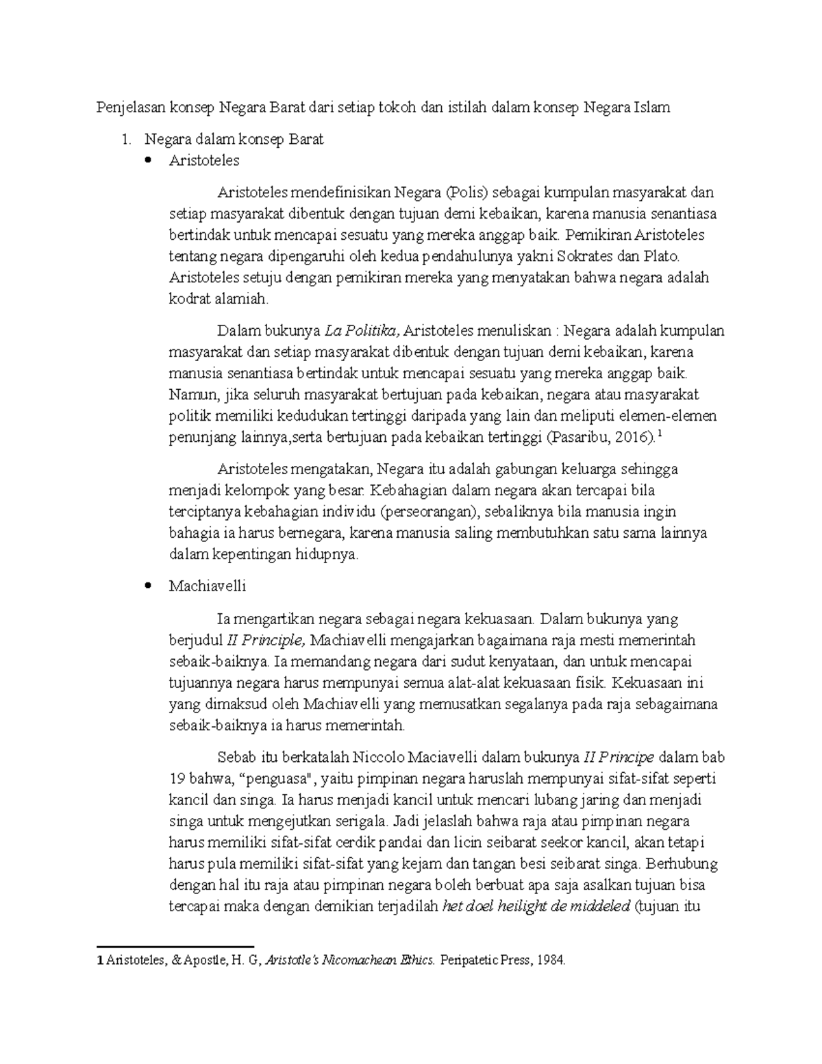 Penjelasan Konsep Negara Barat dan Islam: Pemikiran Tokoh-Tokohnya ...