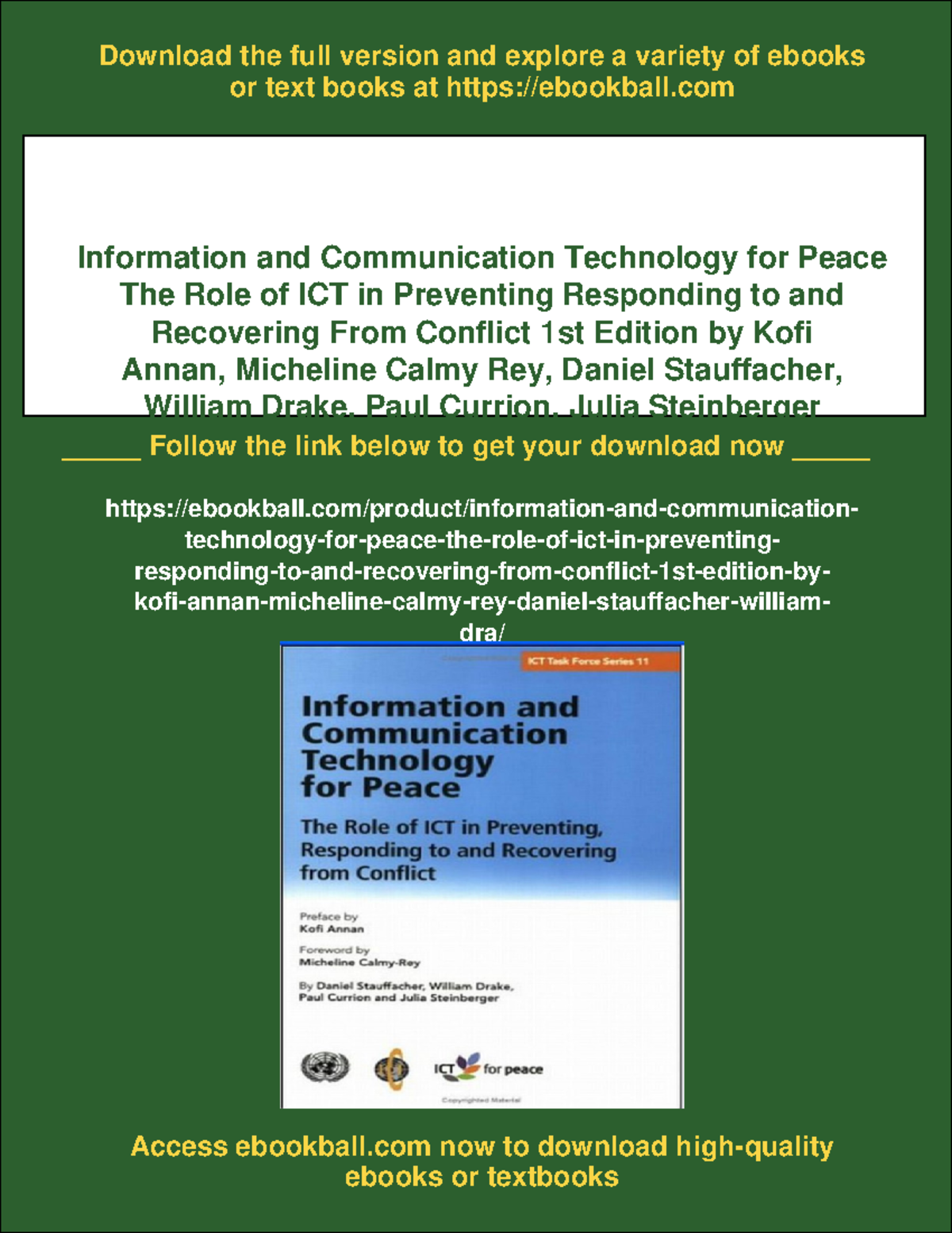 ICT for Peace: The Role of Technology in Conflict Resolution - Studocu
