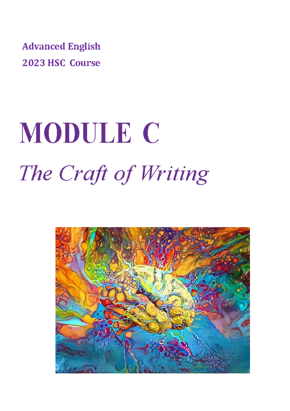 Adv Mod C bklet 23 HSC - ckdsa - Advanced English 2023 HSC Course ...