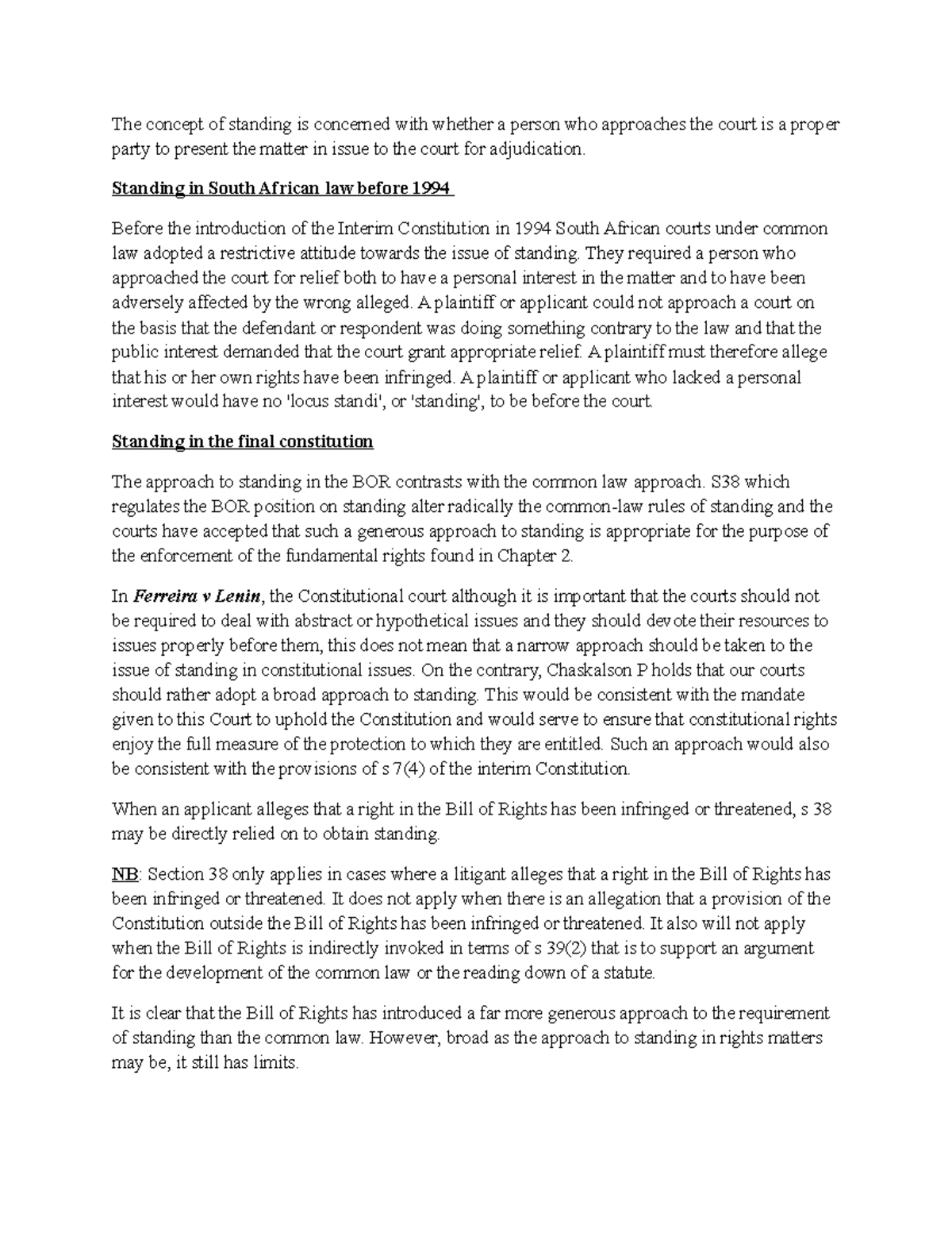 Standing in Constitutional Law: Understanding Requirements ...