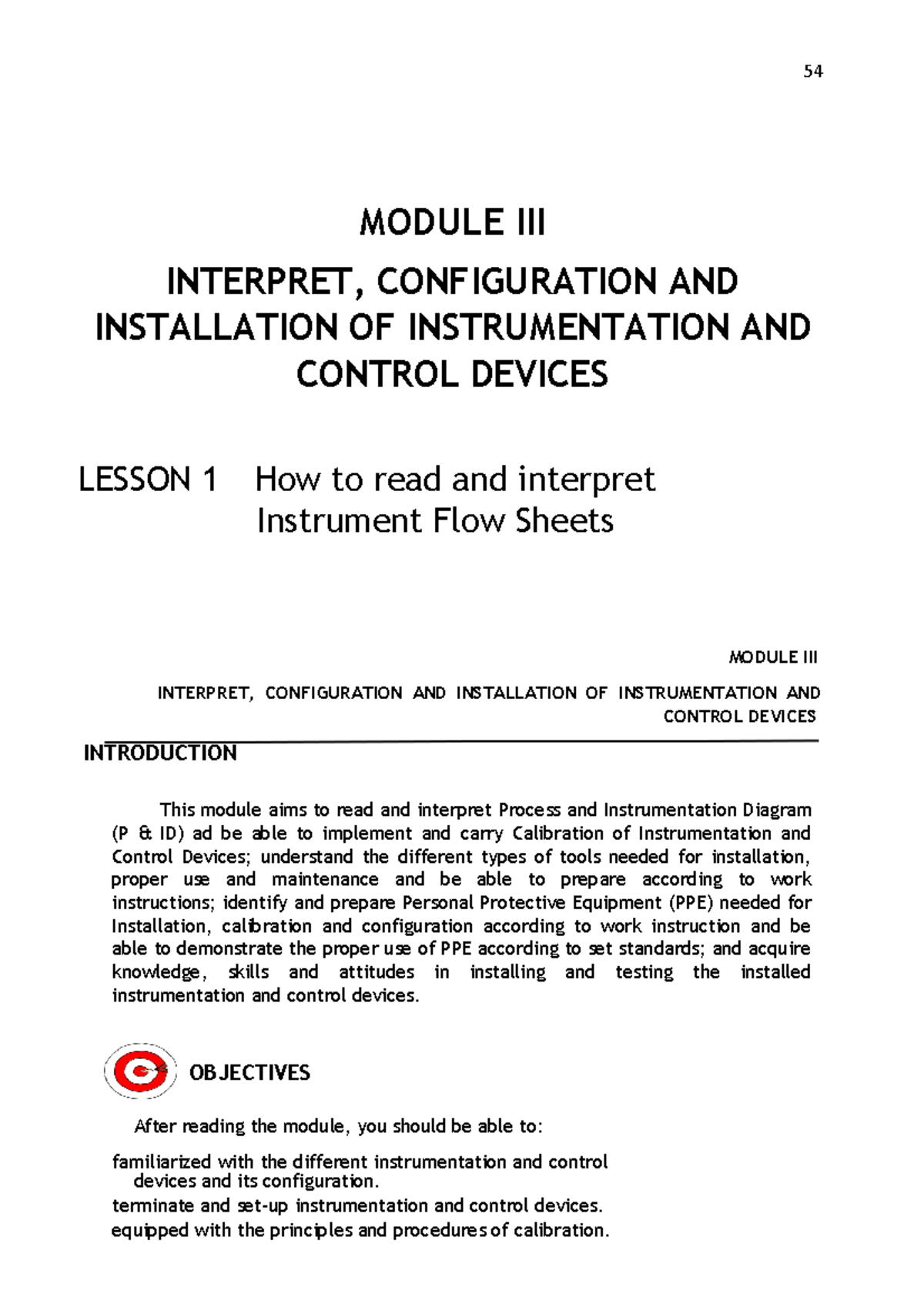Module III Lesson 1: Interpreting and Configuring Instrument Flow Sheets - Studocu