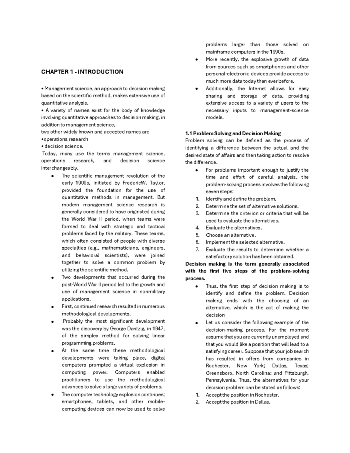 Management Science Applications: Decision Analysis for PDC Projects ...