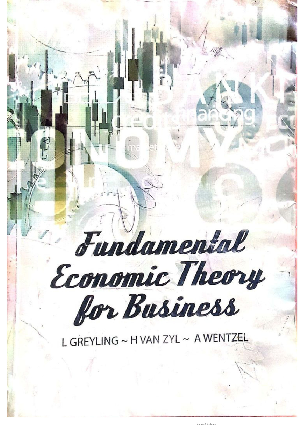 Fundamentals of Economic Theory for Business 1: Key Concepts Overview ...