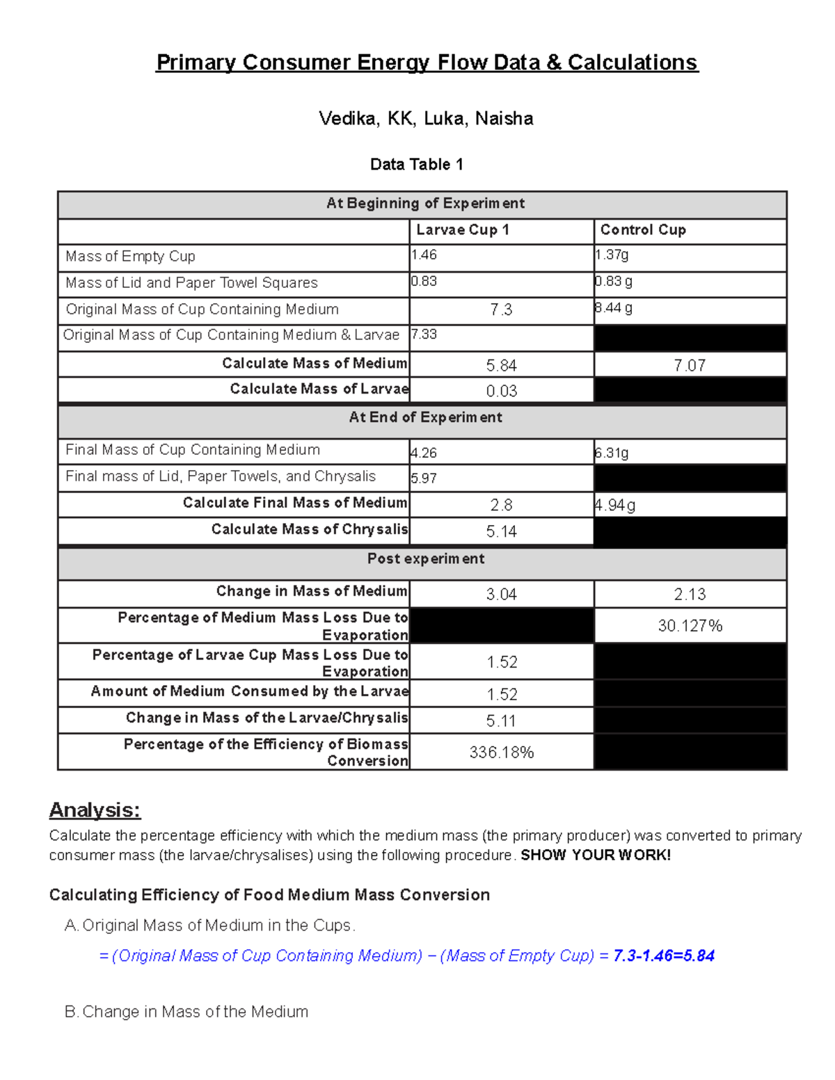 25 Primary Consumer Energy Flow Data & Calculations Analysis - Studocu