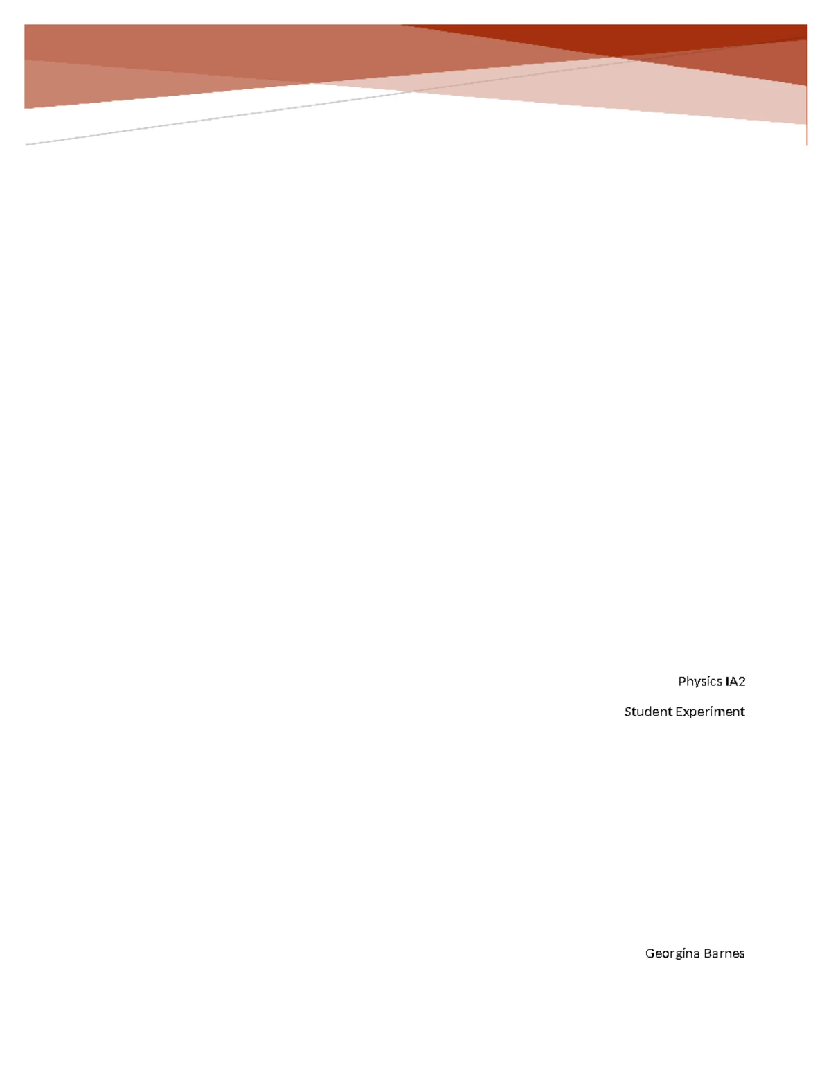 Physics IA3 Research Investigation - Research Investigation UNIT 4 ...