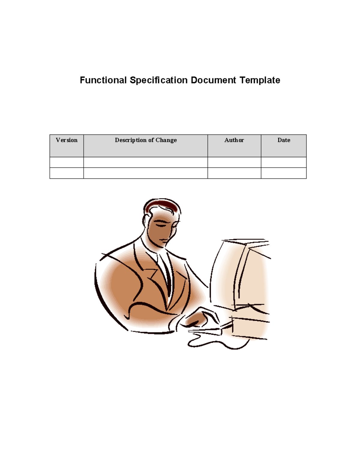 Functional Specification Document Template (Version) - Studocu