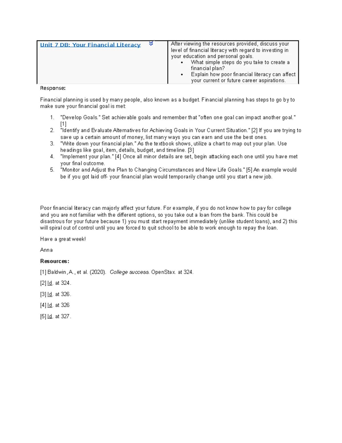 CTC101 Unit 6 Discussion Board - Unit 6 DB: Creative, Critical, and Analytical Thinking After ...