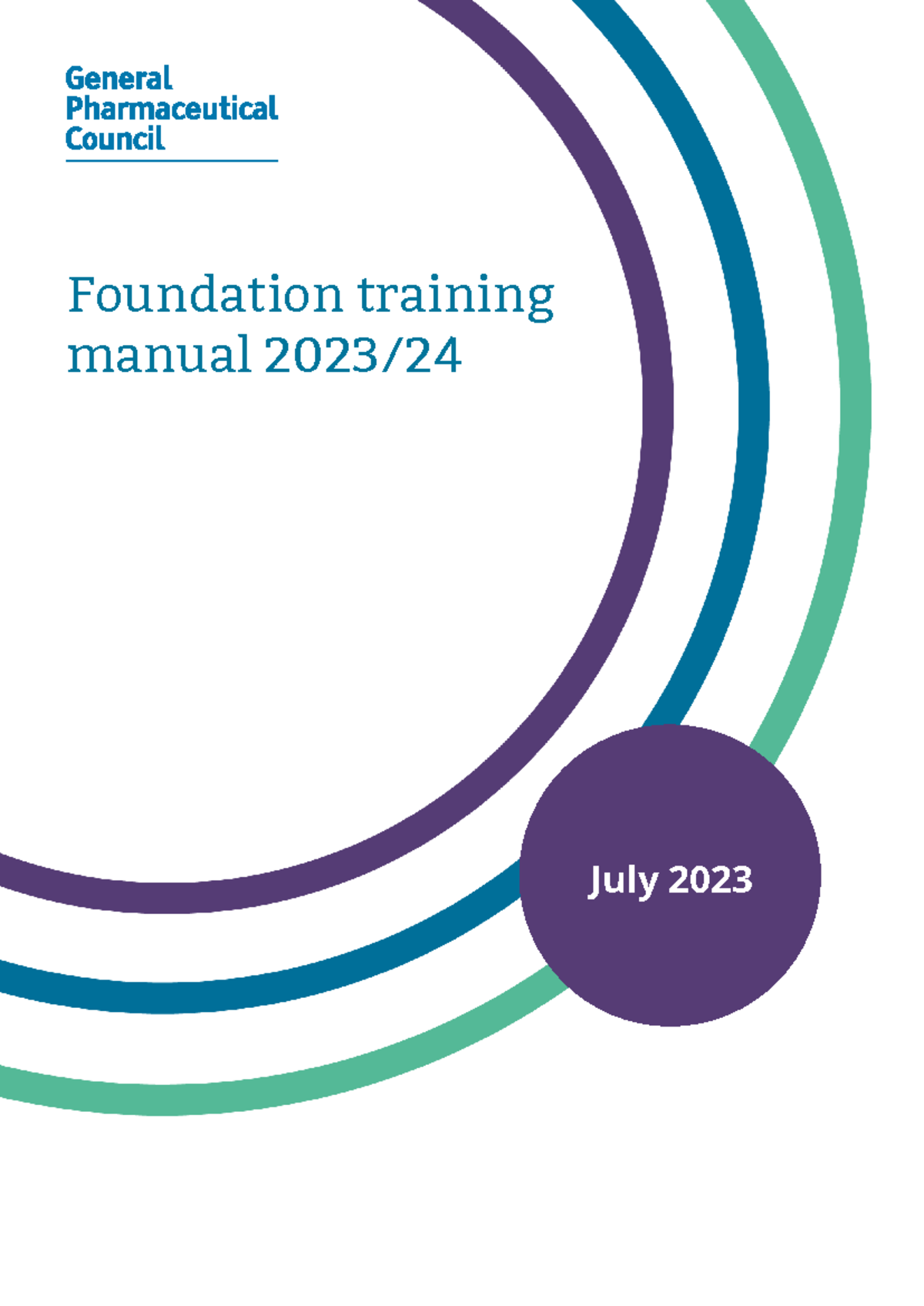 GPhC Foundation Training Manual 2023-24: Key Features & Guidelines ...