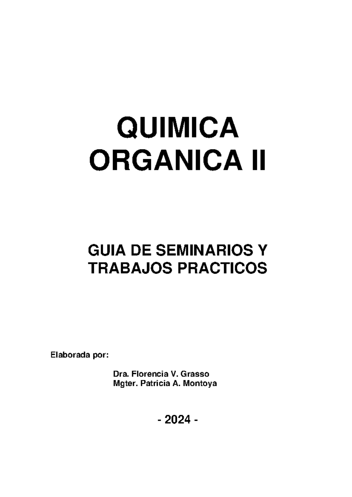 Guía QOII - guía de ejercicios - QUIMICA ORGANICA II GUIA DE SEMINARIOS ...
