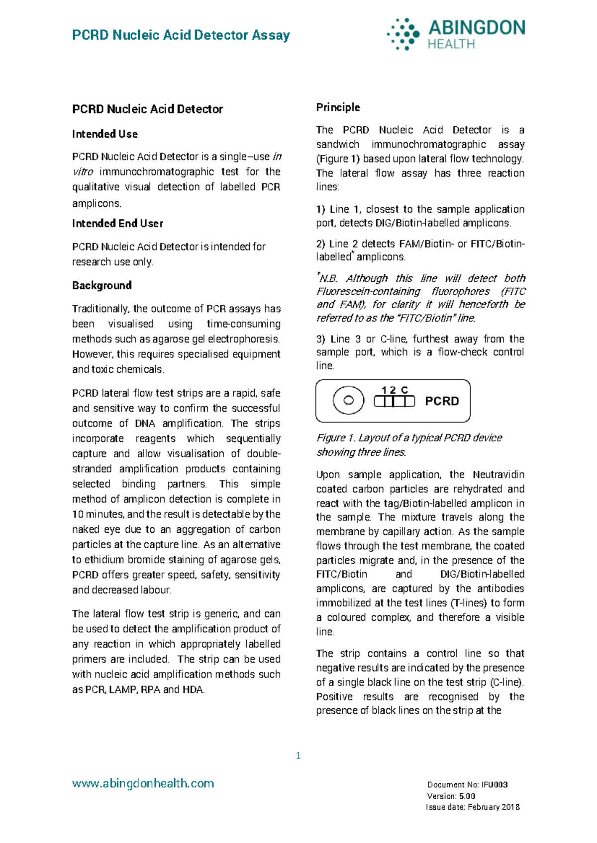 IFU PCRD Nucleic Acid Lateral Flow Test Instructions v5 - Studocu