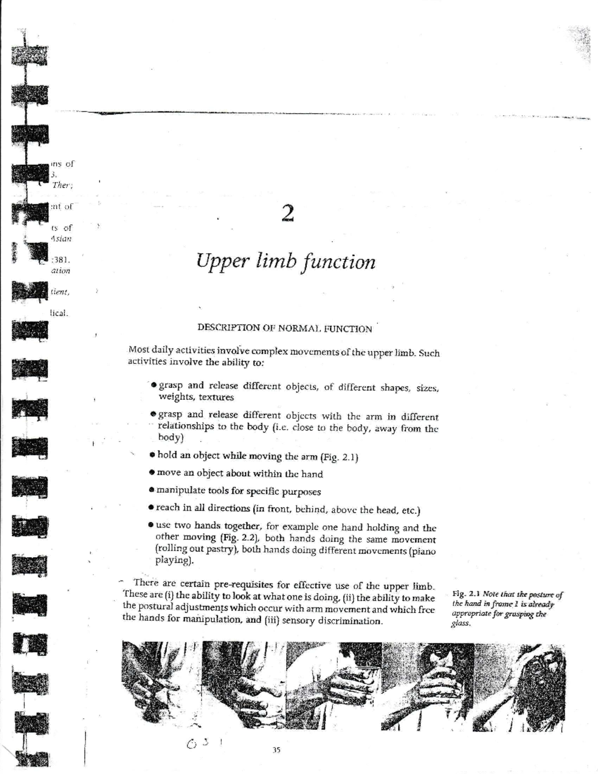Chapter 2 - Upper Limb Function: A Comprehensive Overview - Studocu