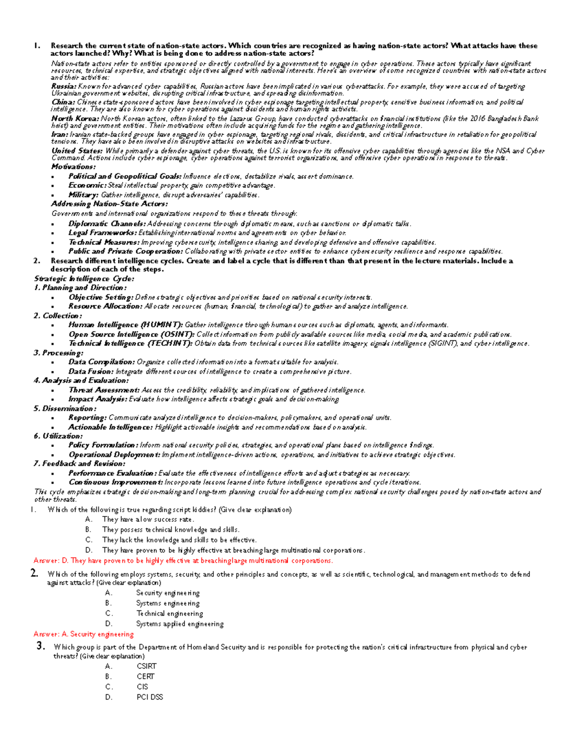 Cyber Security Overview: Policies, Threat Models & Best Practices ...