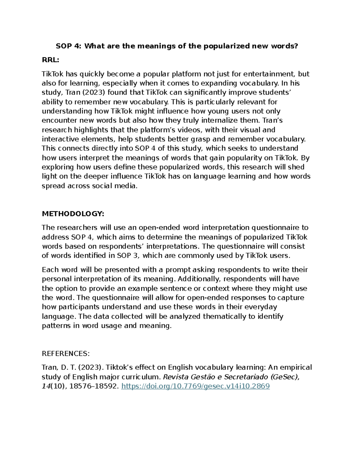SOP-4 (1) - module - SOP 4: What are the meanings of the popularized ...