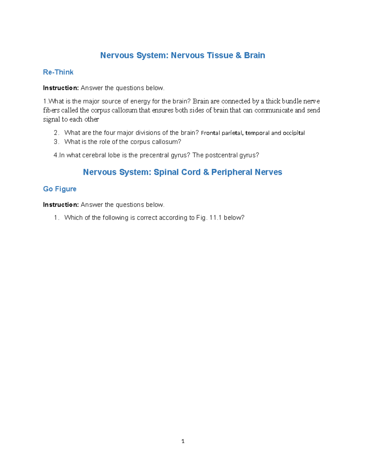 AHP106 Wk3 Nervous & Endocrine System Assignment Solutions - Studocu