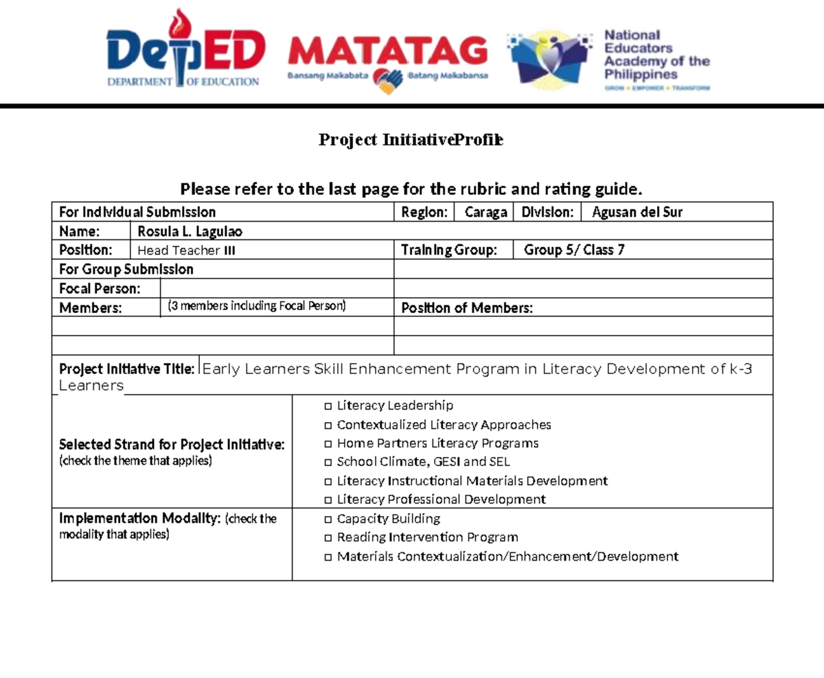 Brigada Eskwela 2024 Opening Programme Script: Bayanihan for Schools ...