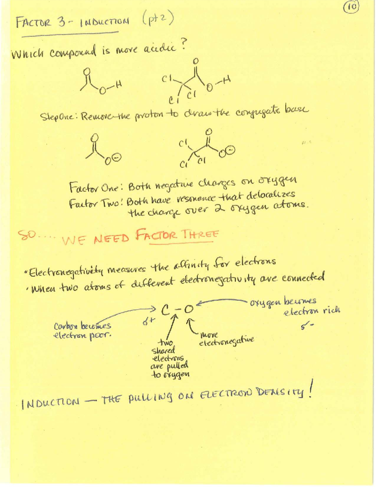 Chemistry 101: Factors Influencing Acidity and Inductive Effects - Studocu