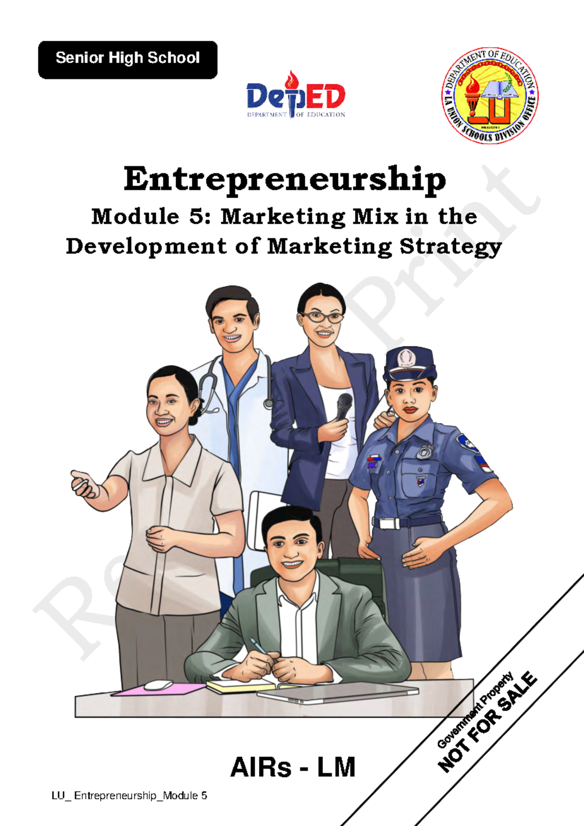 Entrep Q1 M5: Marketing Mix in Strategy Development Notes - Studocu