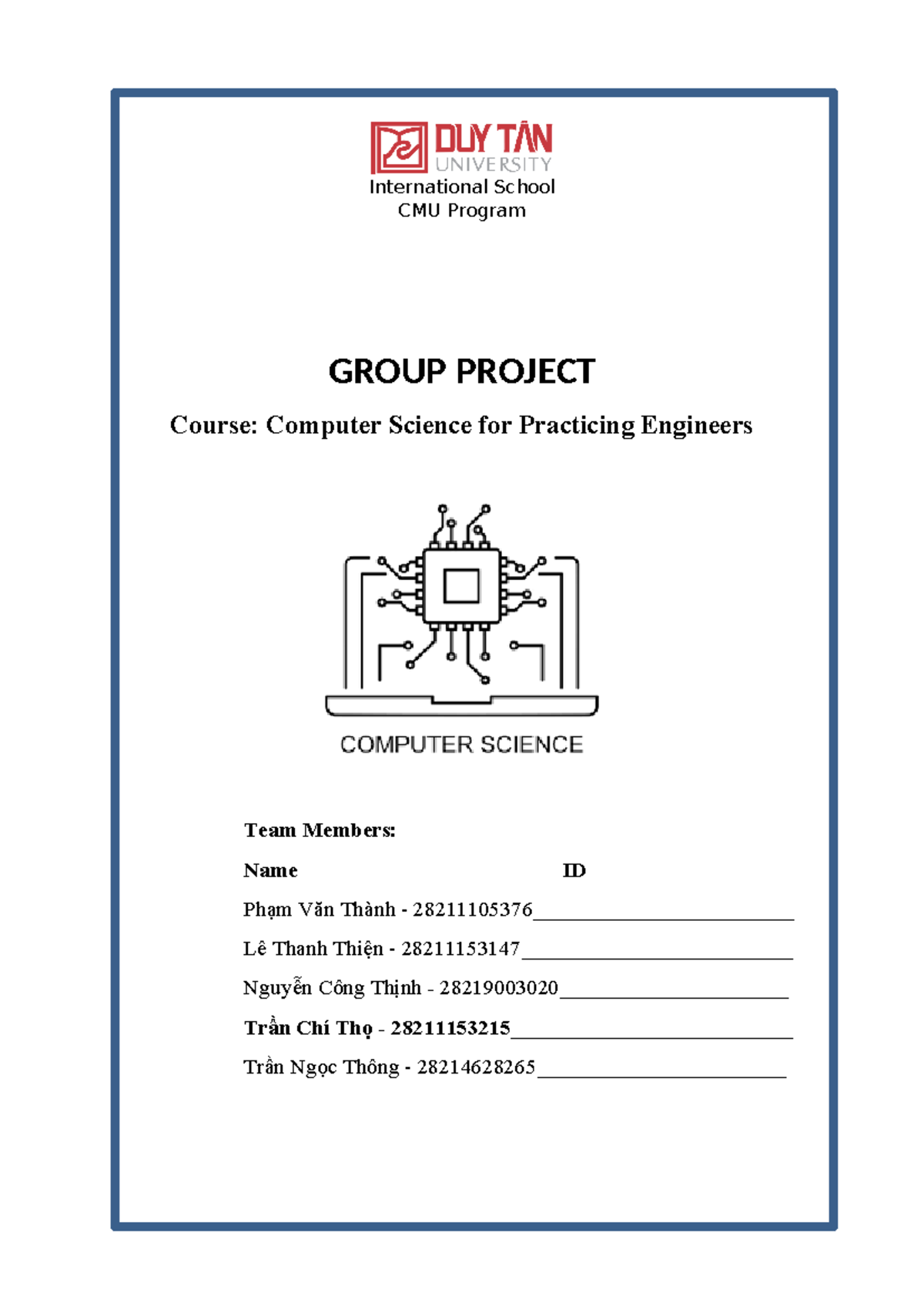 Group 2024F CMU SE252KIS Tranchitho - International School CMU Program ...