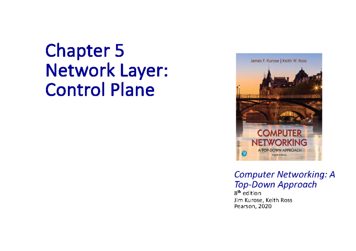 Chapter 4: Network Layer Data Plane Overview - Computer Networking (CS ...