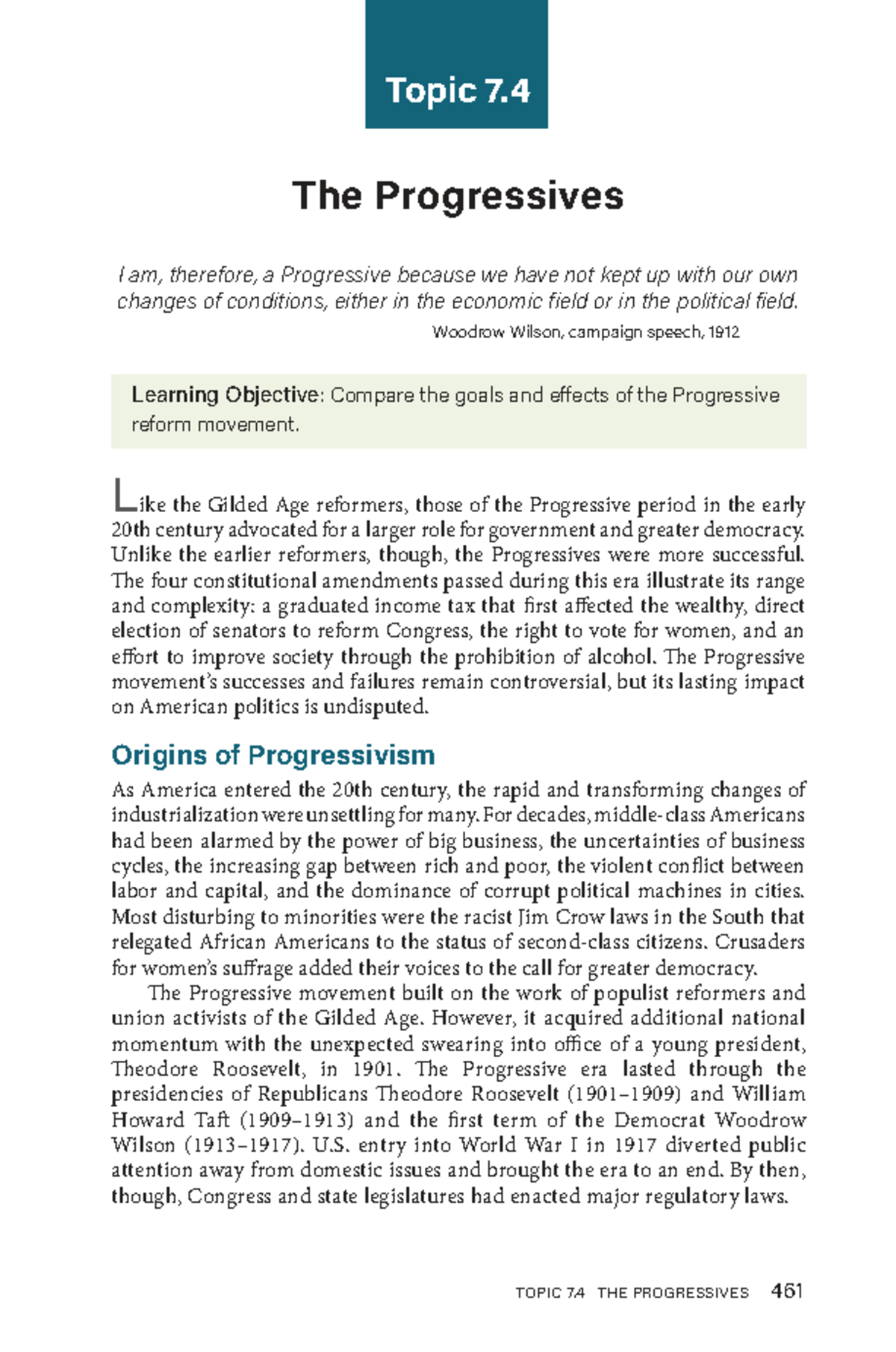 Topic 7.4: The Progressives - An In-Depth Analysis of Reform Movements ...