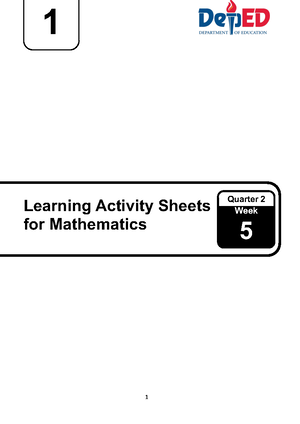 TOSFormat - TOS Format - Mathematics 8 - TOS title: Content Learning ...