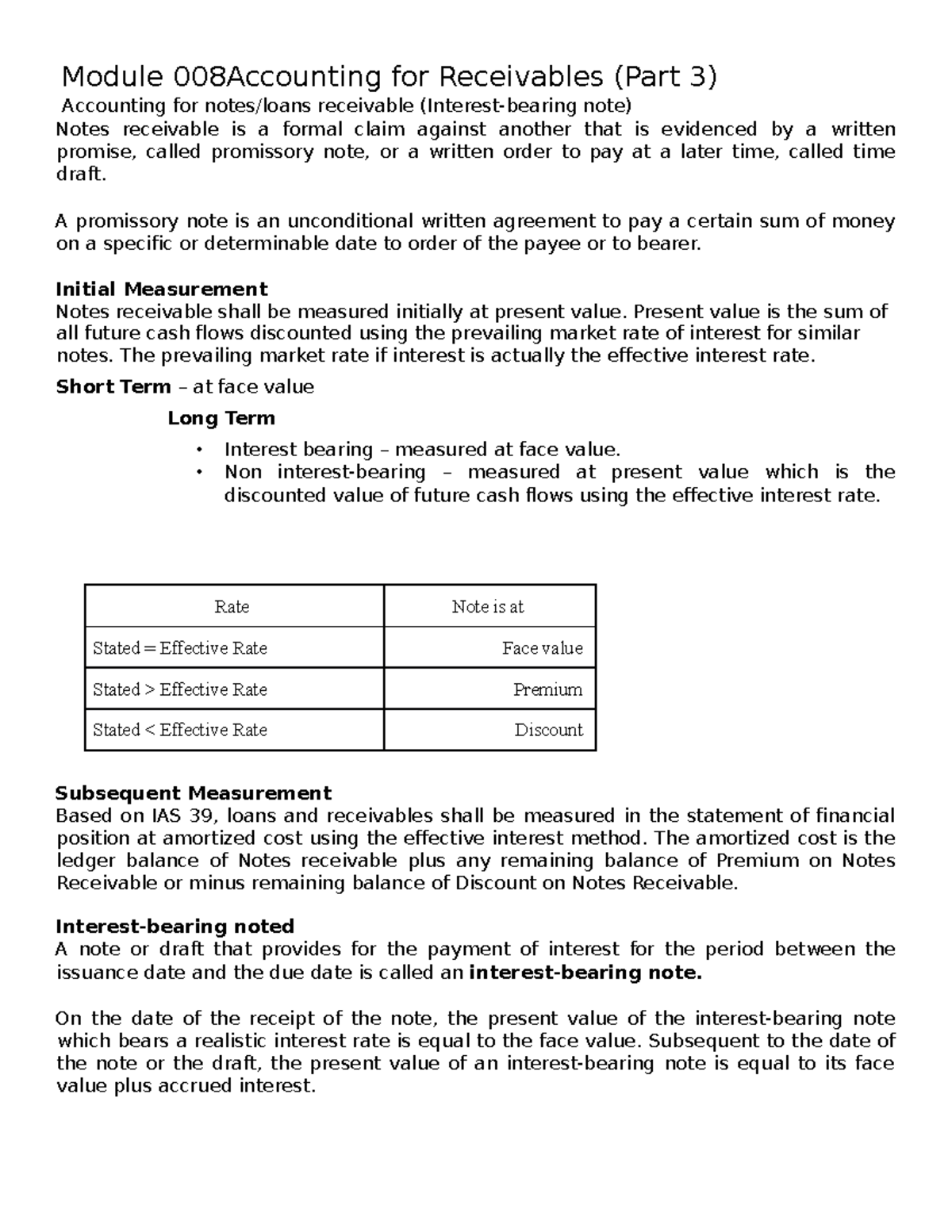 W3 Module 008Accounting for Receivables (Part 3) - Module 008Accounting ...