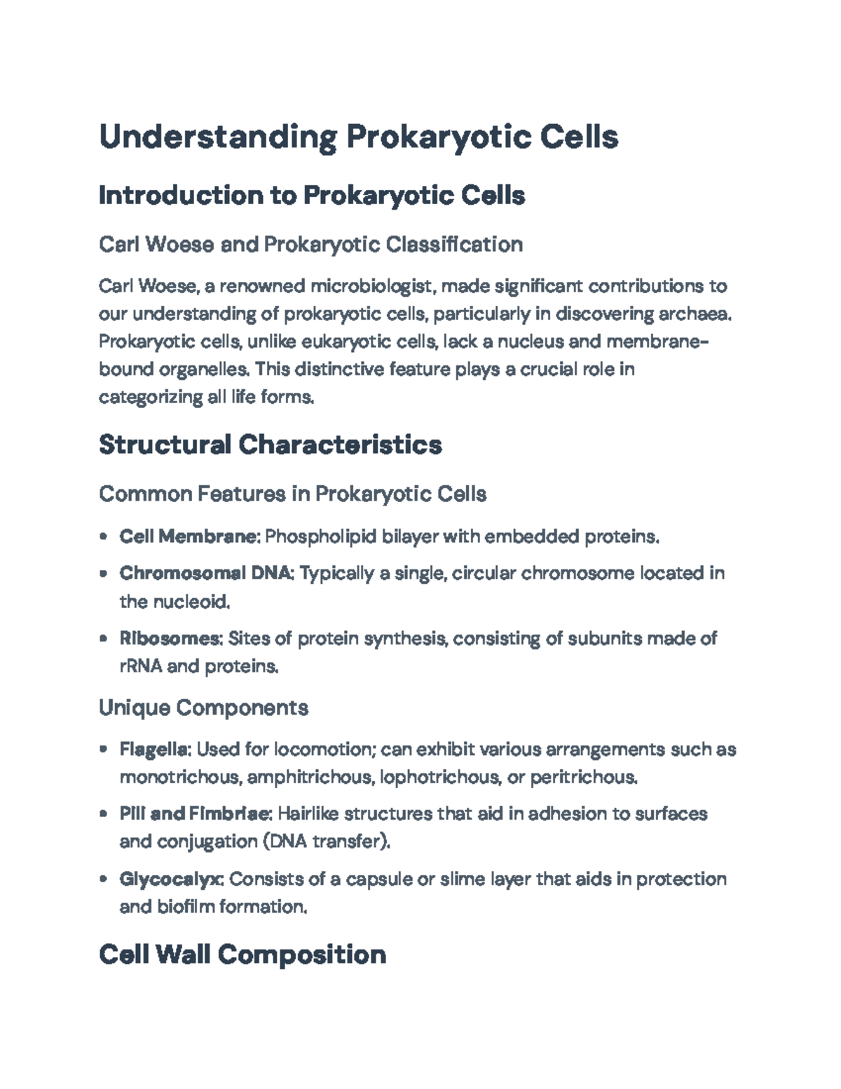 Prokaryotic Cells: Structure, Function, and Classification Overview ...