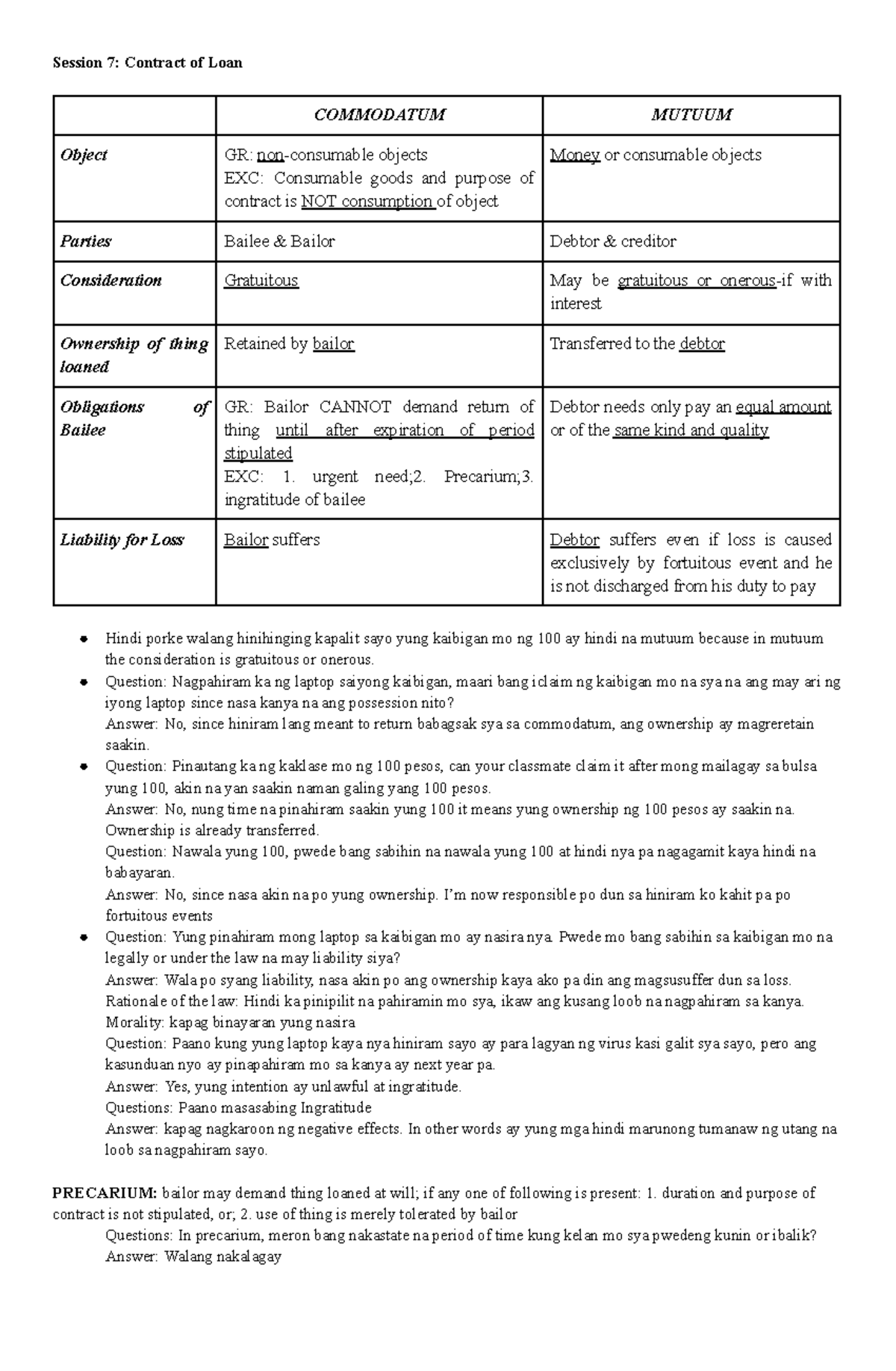 Regulatory Framework & Legal Issues in Business NOTES - Session 7 ...