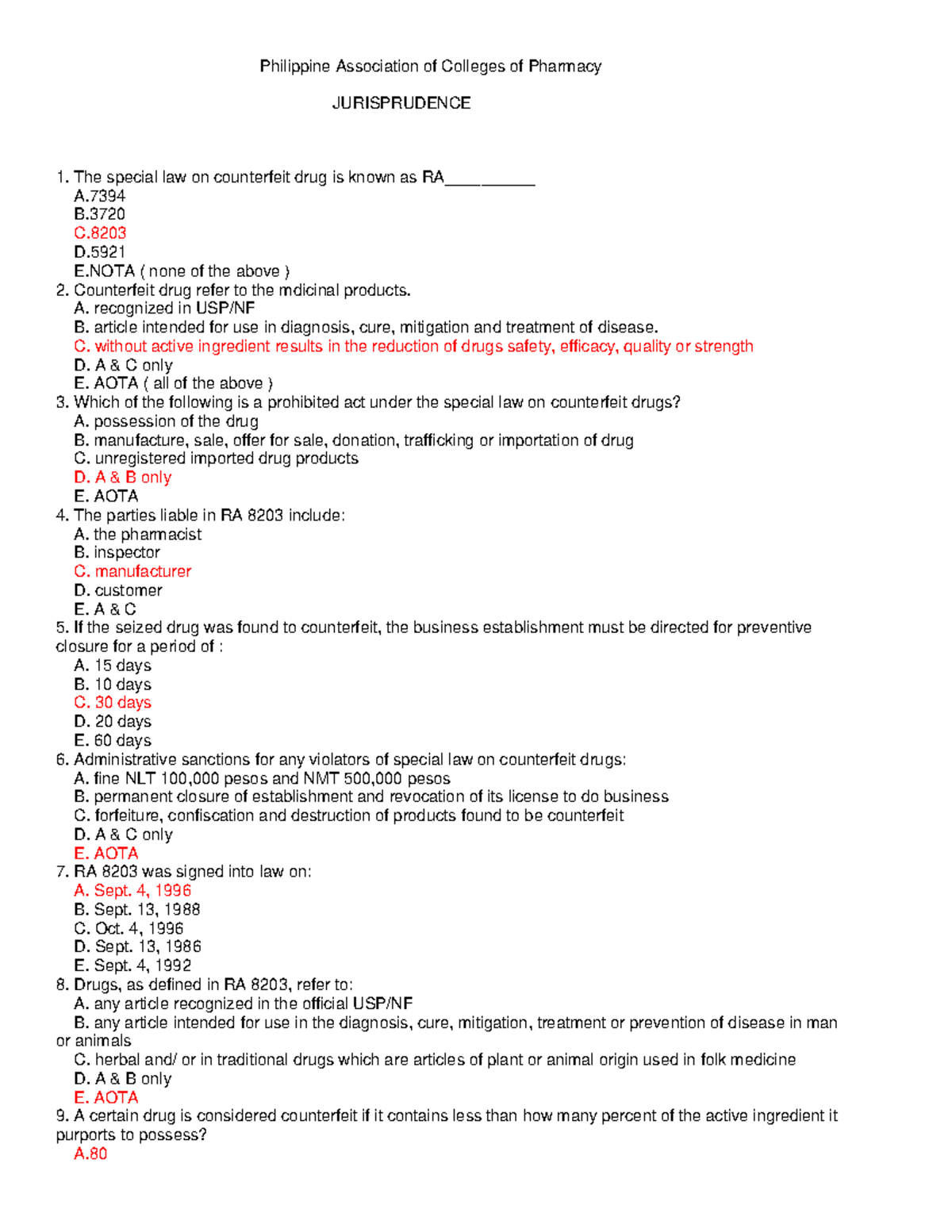 Juris-PINK- Pacop - PHARMACY - Philippine Association of Colleges of ...