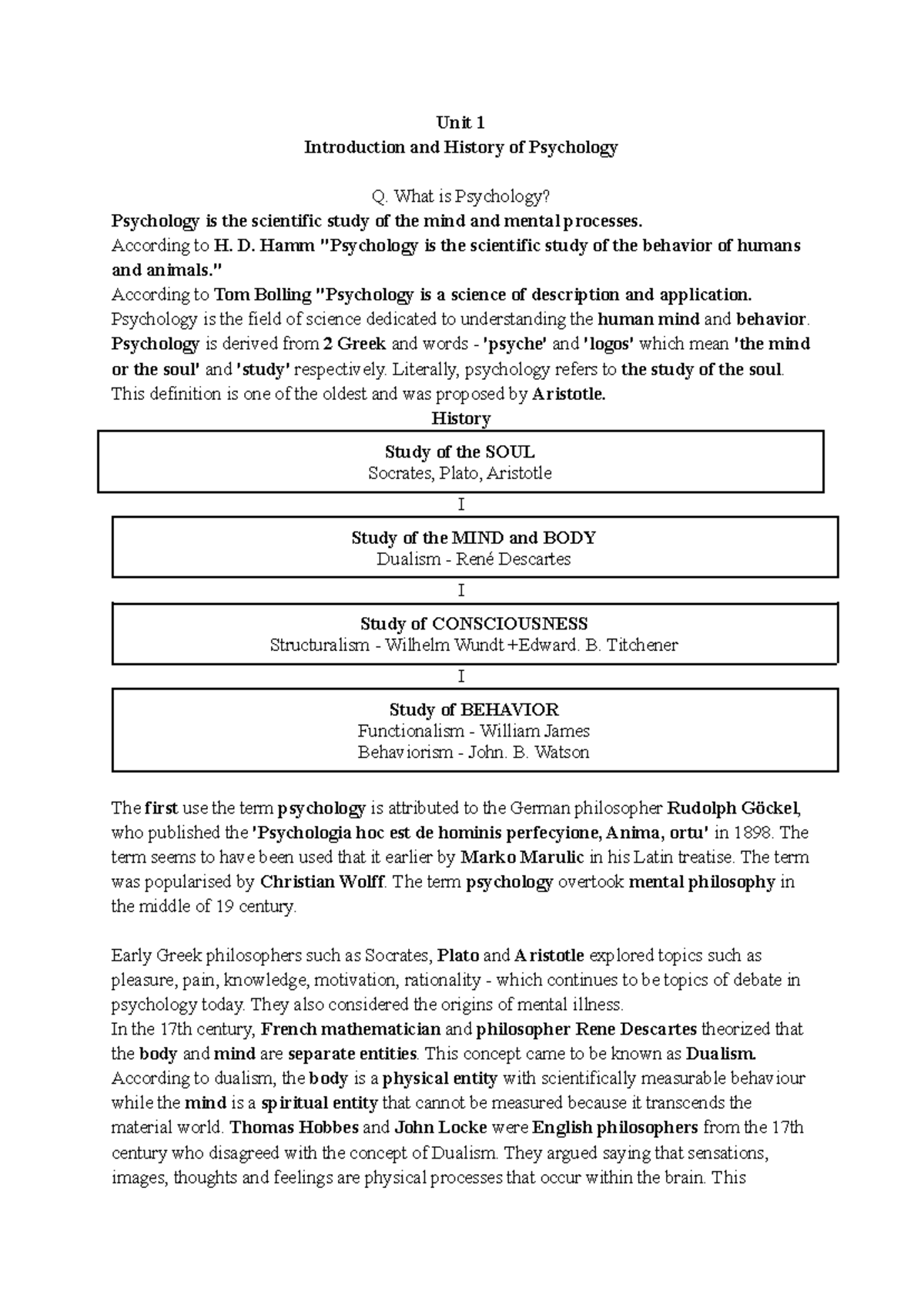 Psychological processes chapterwise notes - Basic Psychological ...