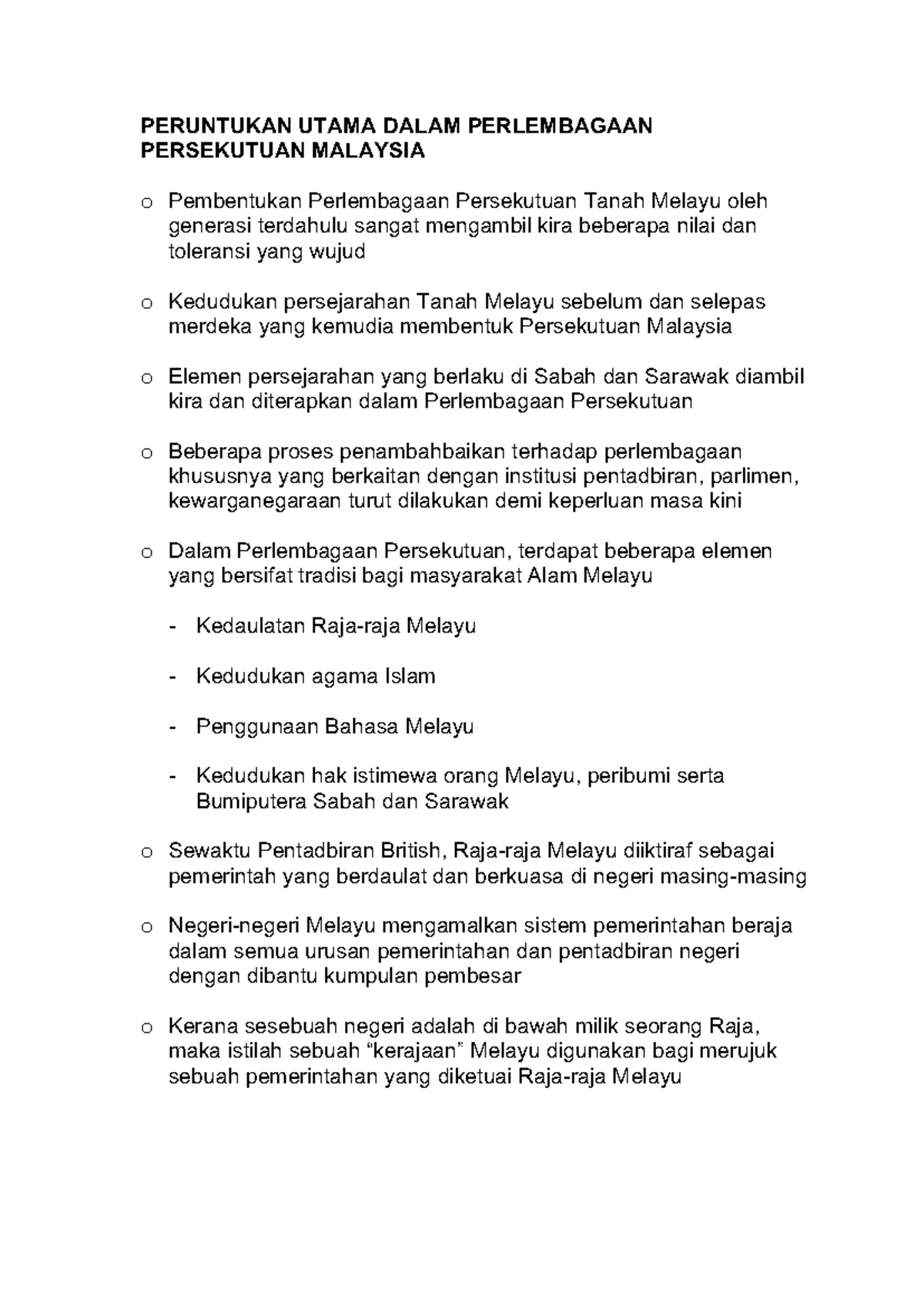 Peruntukan Utama Dalam Perlembagaan Persekutuan Malaysia 5 - PERUNTUKAN ...