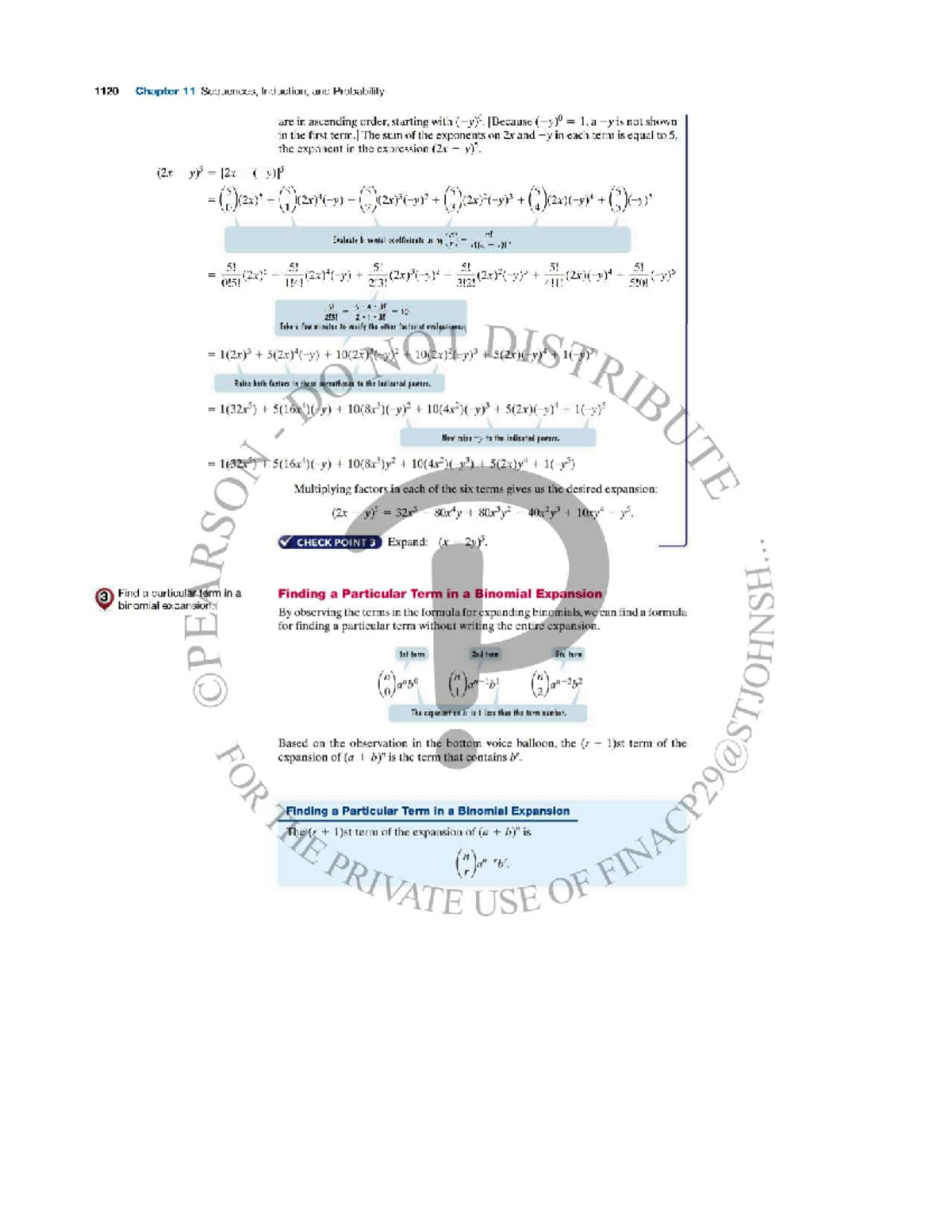1120 Chapter 11: Sequences, Induction, and Binomial Probability - Studocu
