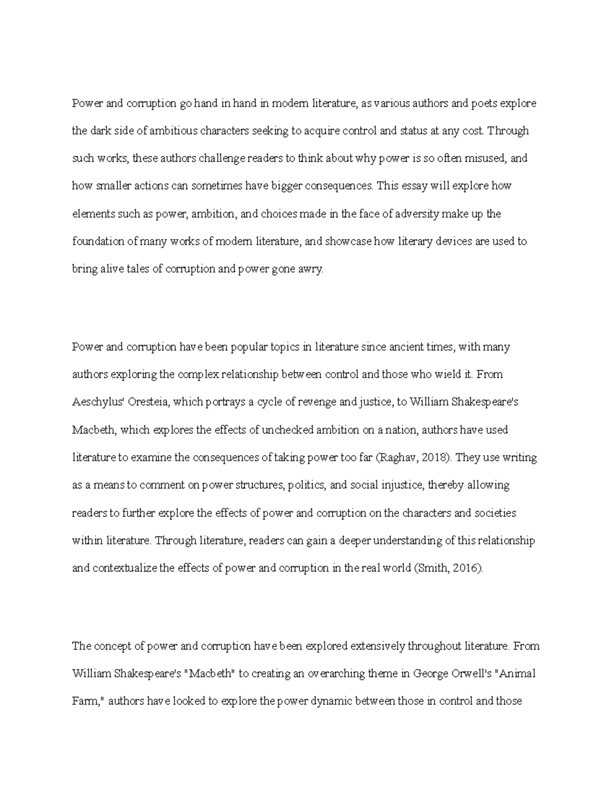 Power and Corruption in Modern Literature: A Comprehensive Analysis ...