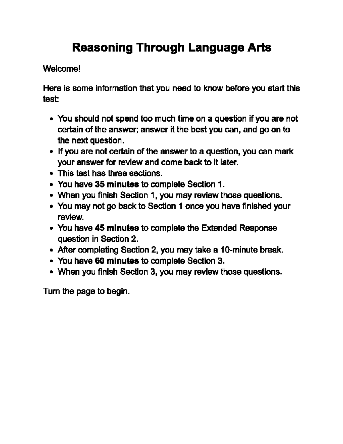 Princeton RLA (Practice Test 1) - Reasoning Through Language Arts ...