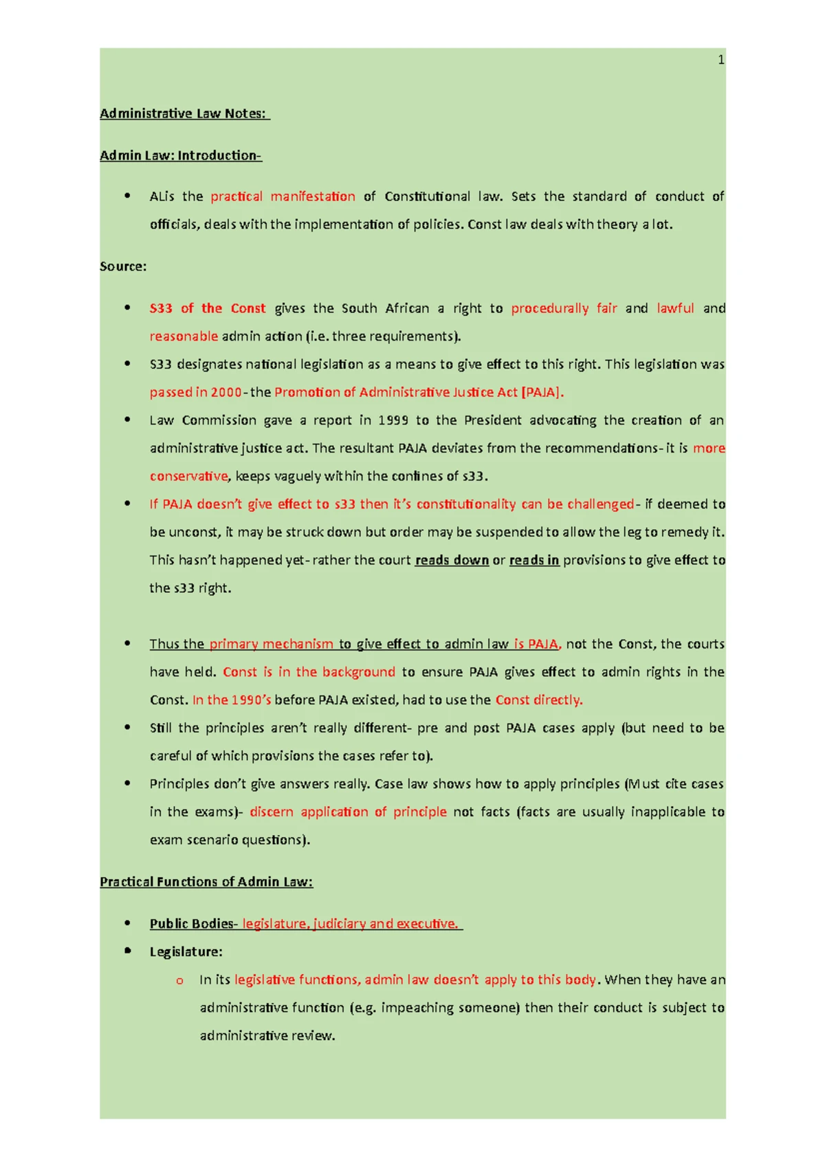 AA definition elements - The definition of administrative action in ...