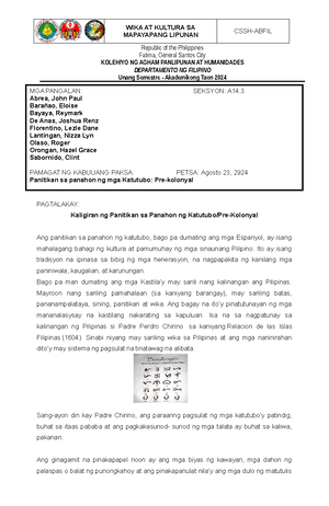 Suri - its a suri tungkol sa kalikasan batay sa kanta - PAGSUSURI ...