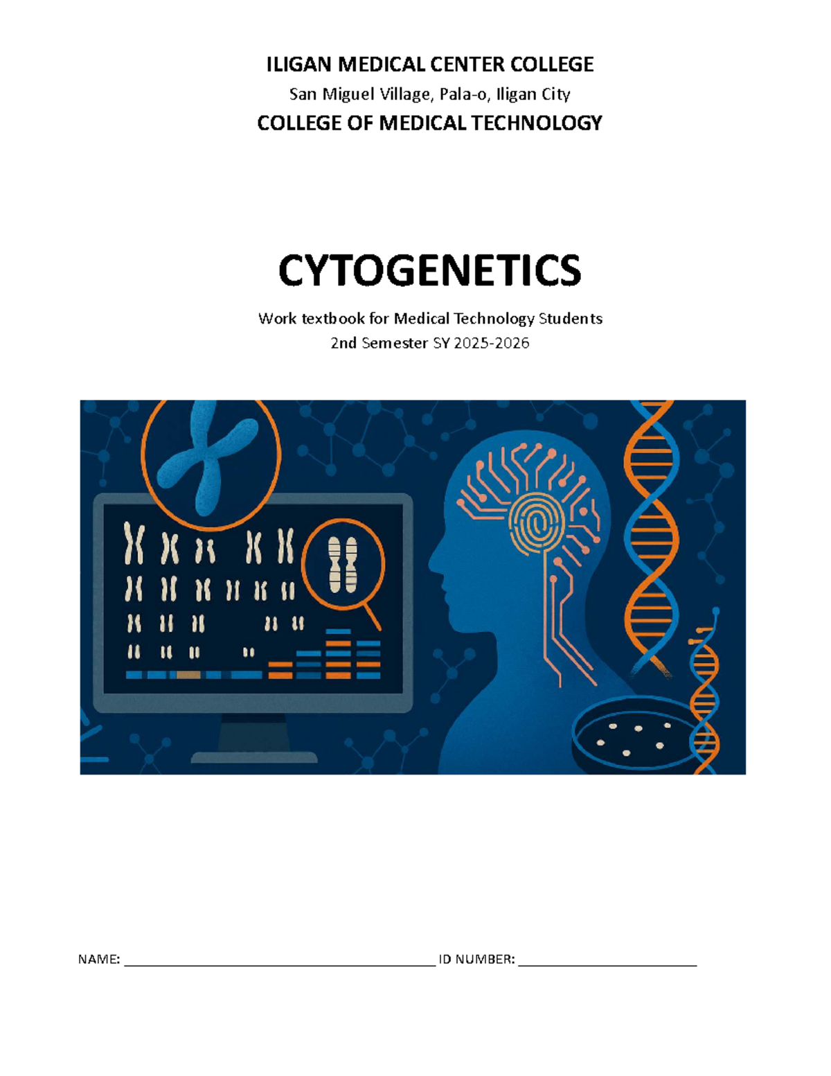 IMCC CYTOGENETICS SY 2 Lecture Notes: Understanding the Human Cell ...