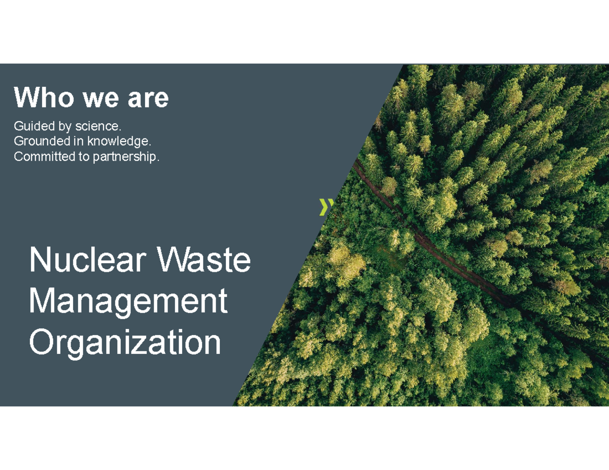 Guest Lecture #1 - Nuclear Waste Management Overview - Studocu