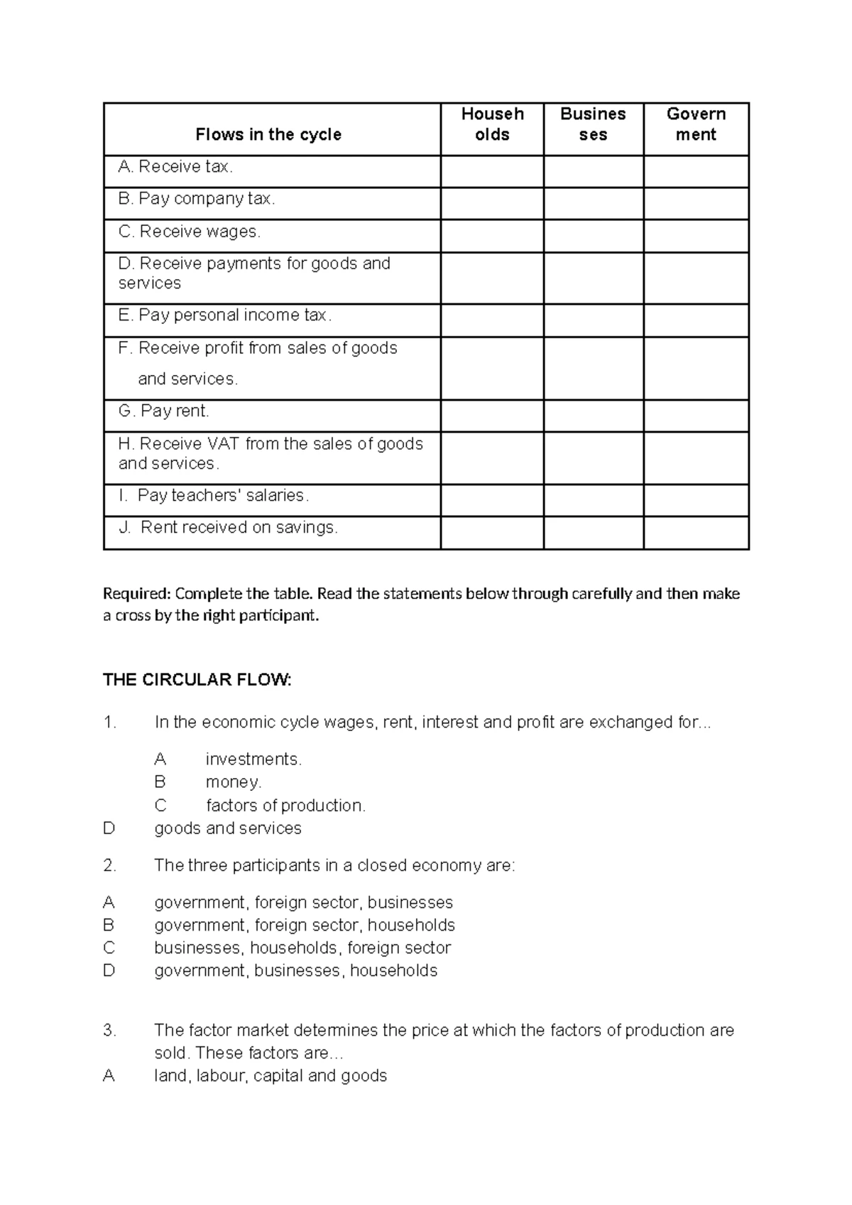 Grade 9 Economic Sectors: Term 2 Revision Notes for EMS - Studocu