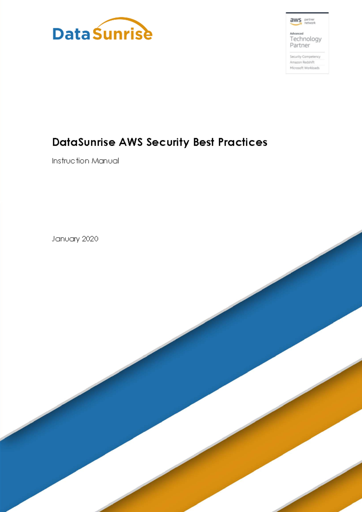 DataSunrise AWS Security Best Practices Manual - January 2020 - Studocu