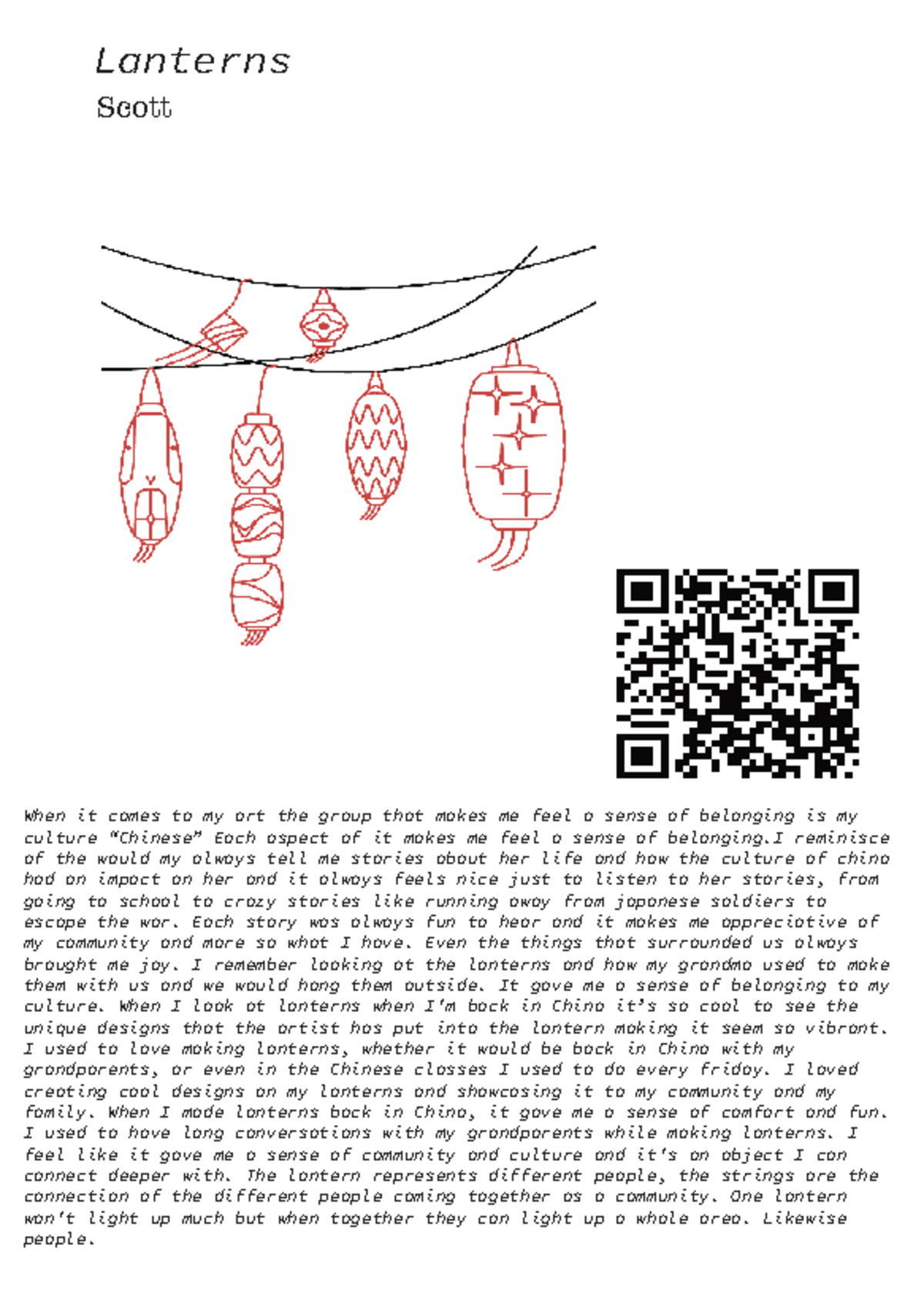 MHF4U Essay Notes: The Cultural Significance of Lanterns - Studocu