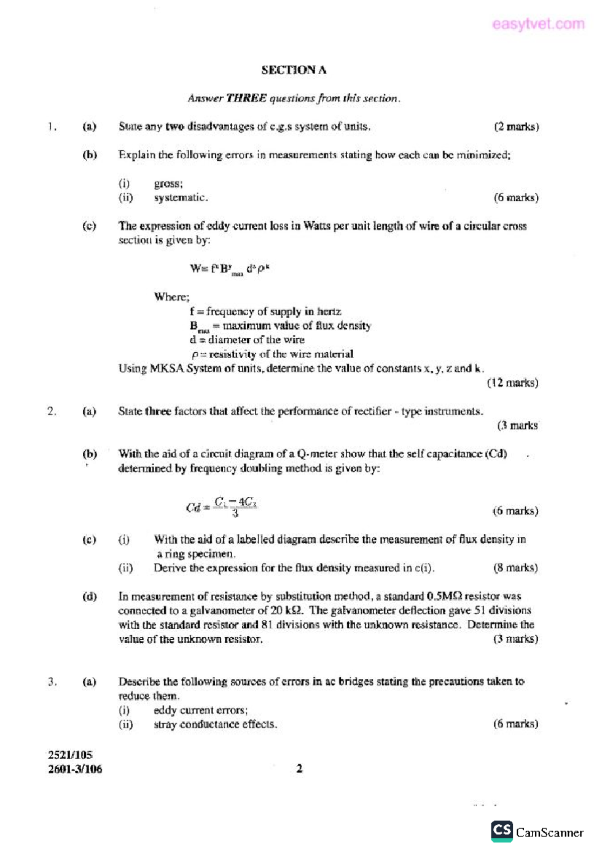 Analogue Electronics Past Exam Papers (AEE 101) - Studocu